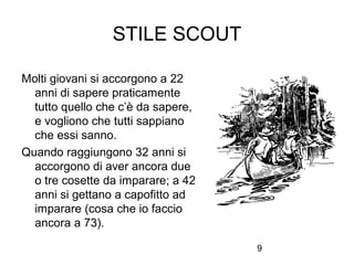 RIFLESSIONI SULLO SCAUTISMO | PPT