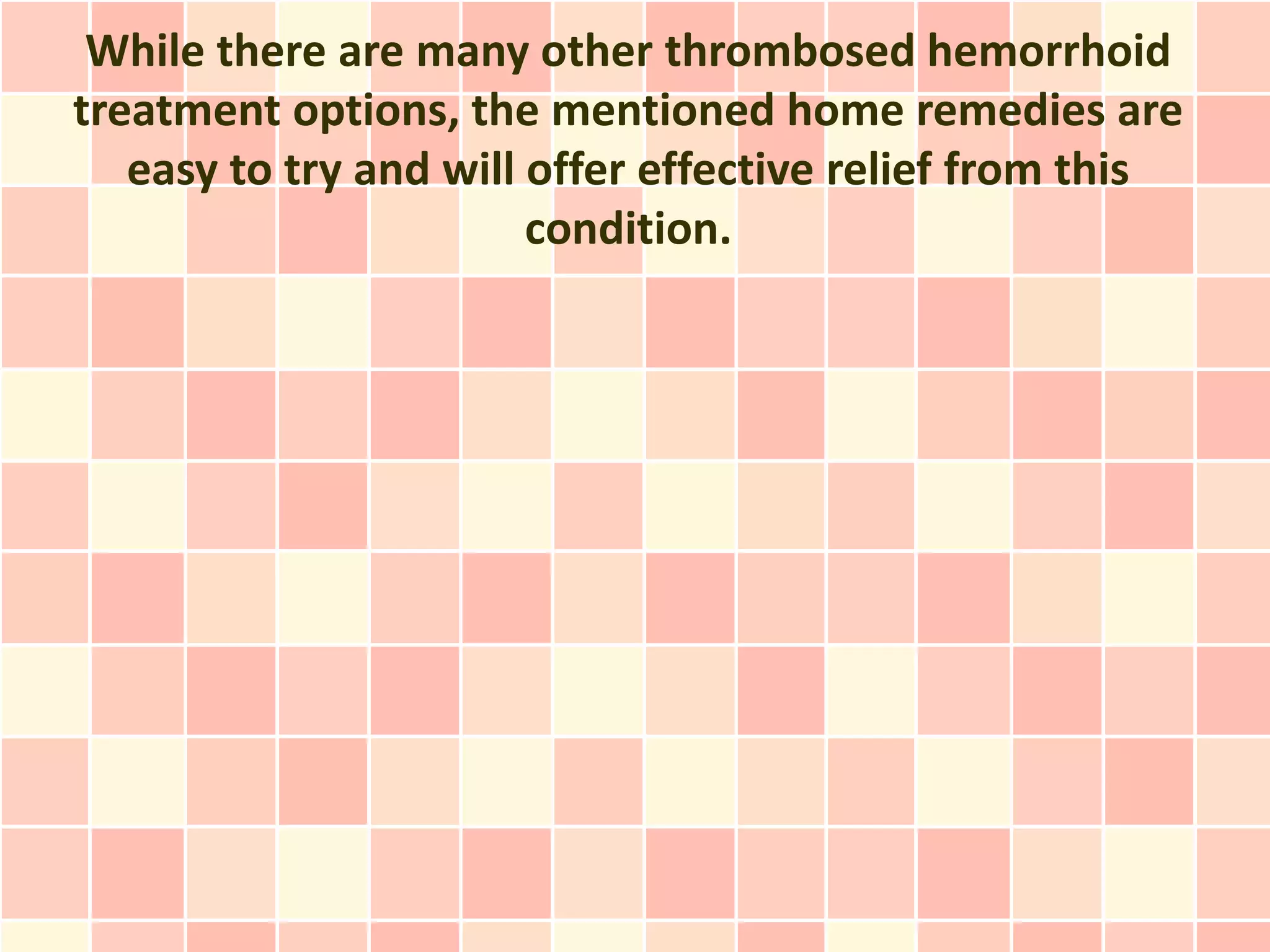 Understanding Thrombosed Hemorrhoid Treatment | PPTX