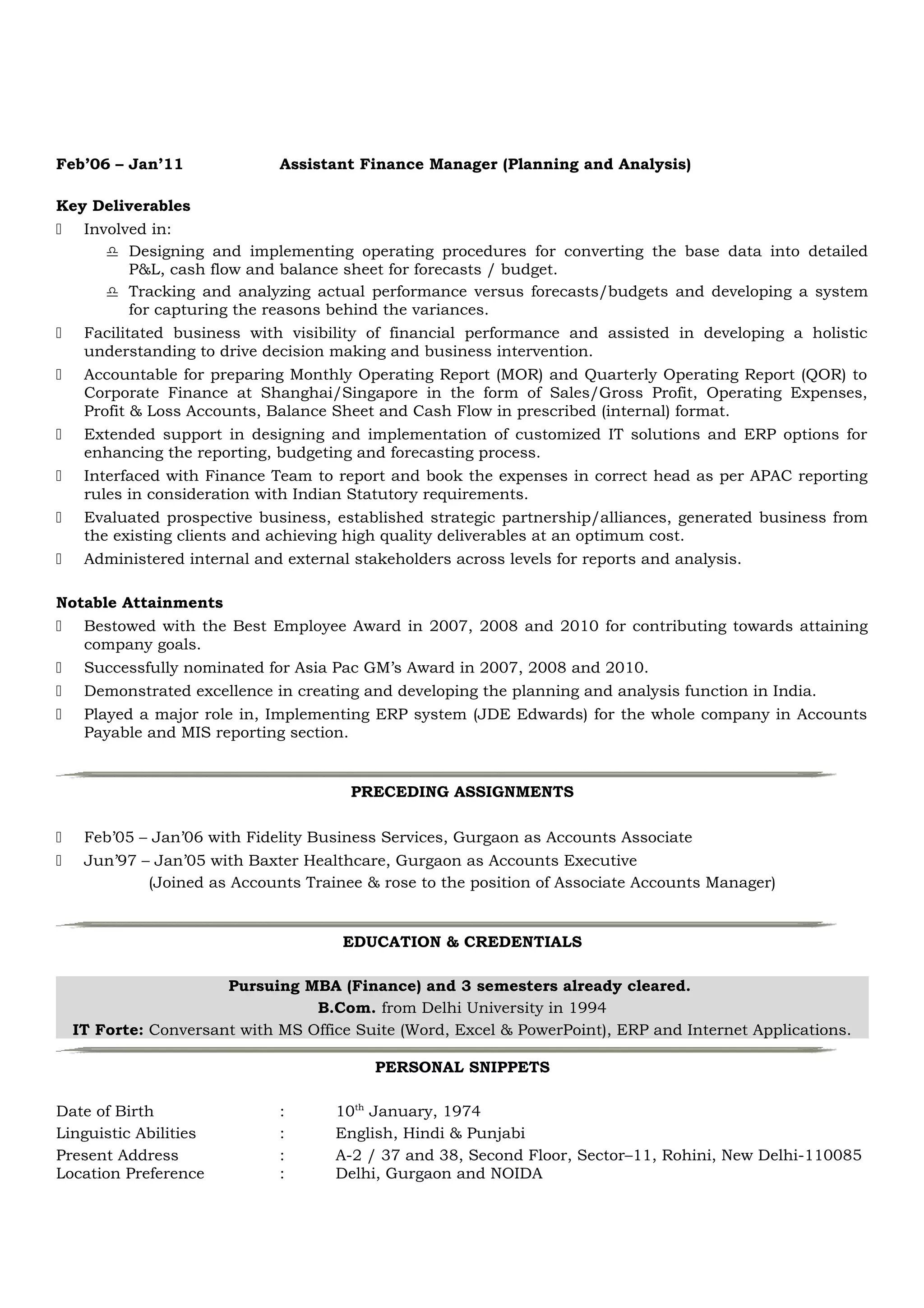 CV Hemant Kumar | DOC