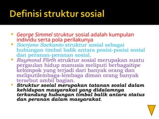 STRUKTUR SOSIAL DALAM MASYARAKAT INDONESIA .ppt