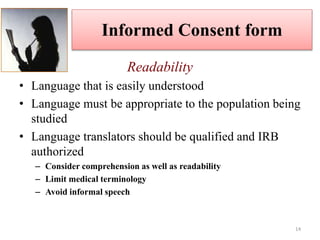 Informed consent form | PPTX