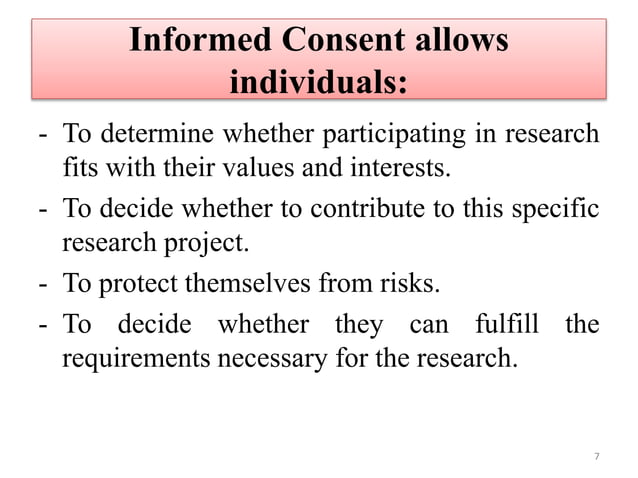 Informed consent form | PPTX