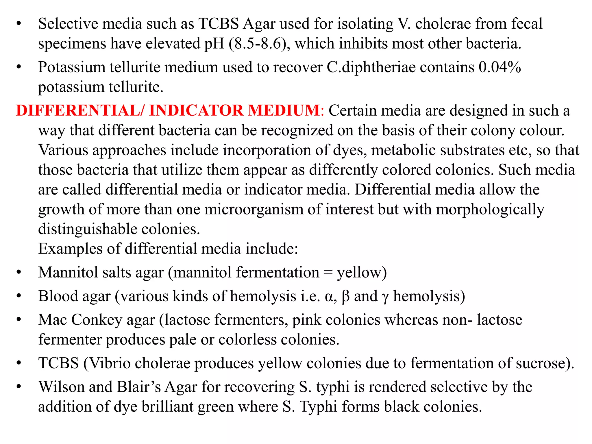 Culture media used in Microbiology | PPT