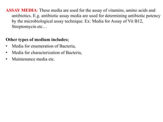 Culture media used in Microbiology | PPT