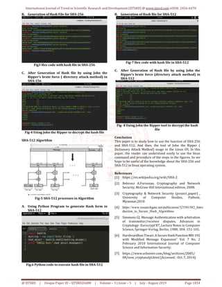 A Study of SHA Algorithm in Cryptography | PDF