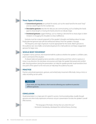 Using Body Language (PDF) | PDF