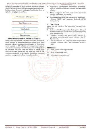 Consumer Data Management | PDF