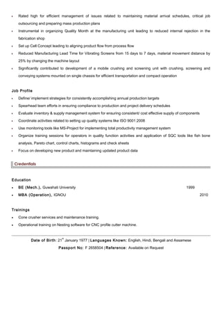 Indranil Deb - Resume
