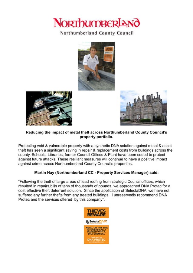NORTHUMBERLAND CC CASE STUDY | PDF