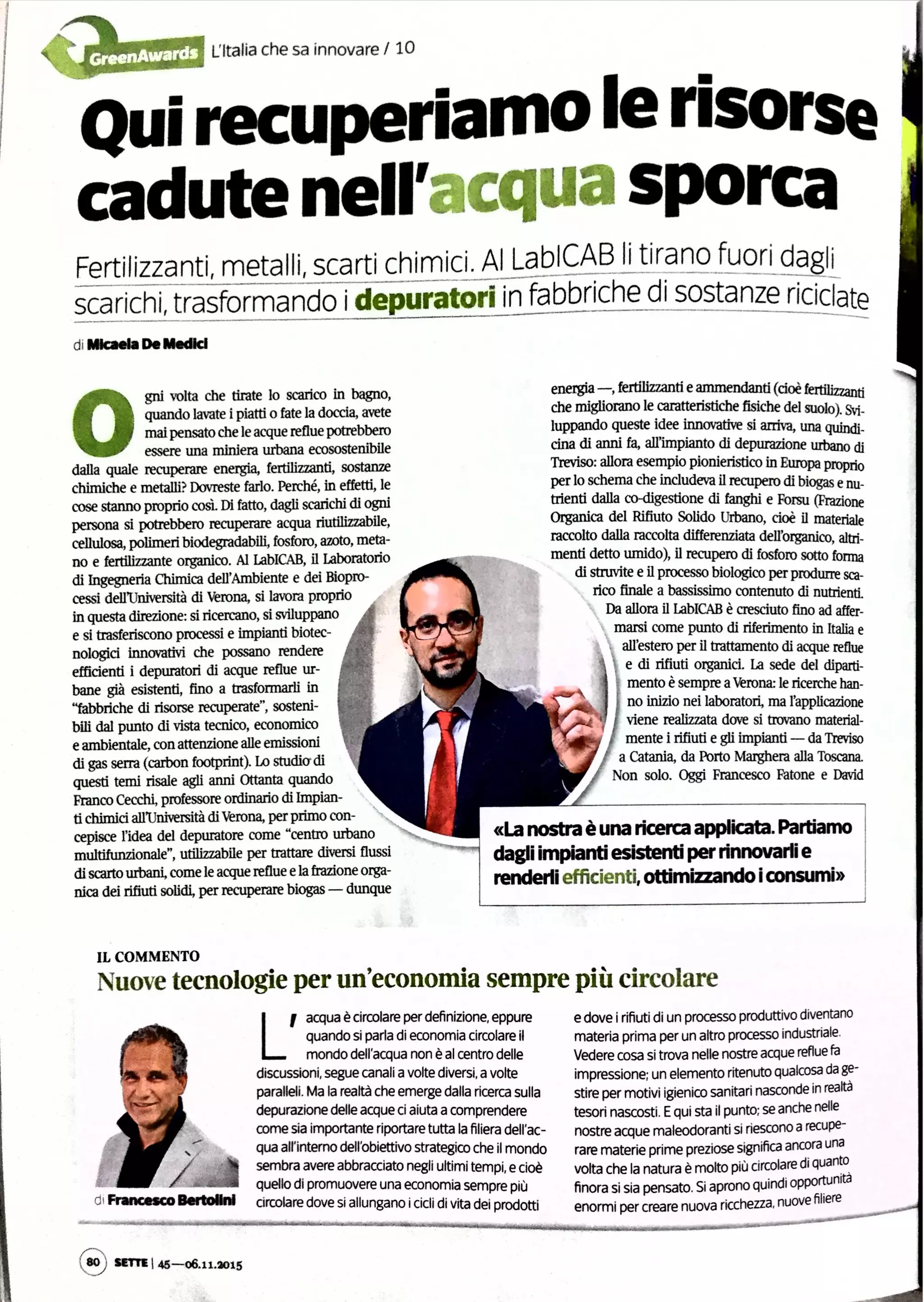 SETTE Green Awards 2015 | PDF