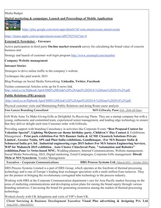 Avani Shah - Resume 26062015 | PDF | Marketing and Advertising | Business