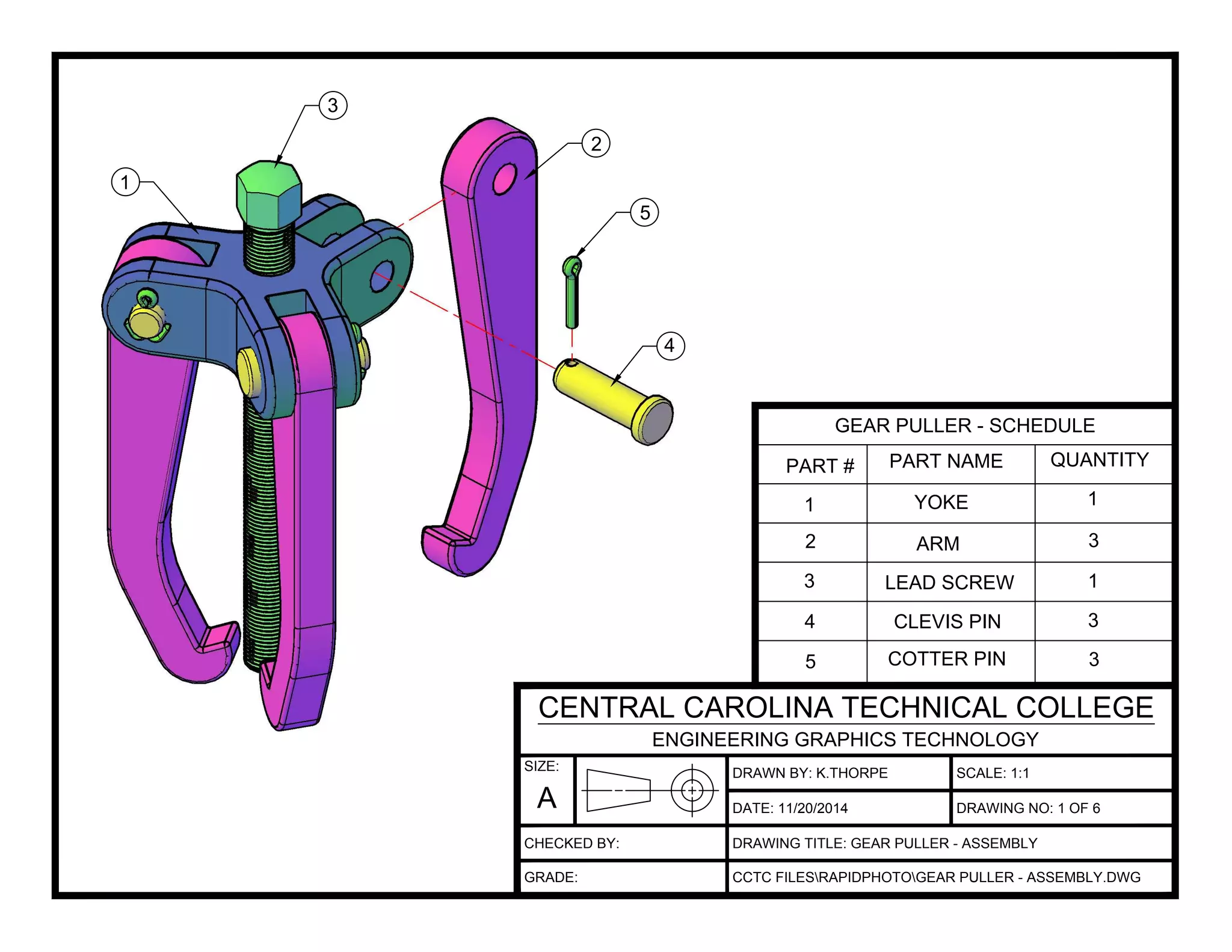 GEAR PULLER - ASSEMBLY-Layout1 | PDF