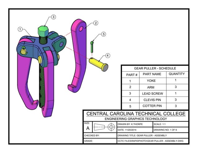 GEAR PULLER - ASSEMBLY-Layout1 | PDF