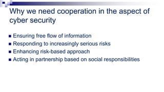 Cyber Security Cooperation | PPTX