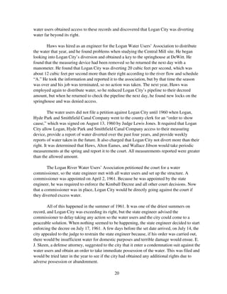 Logan River Water Rights Report | PDF