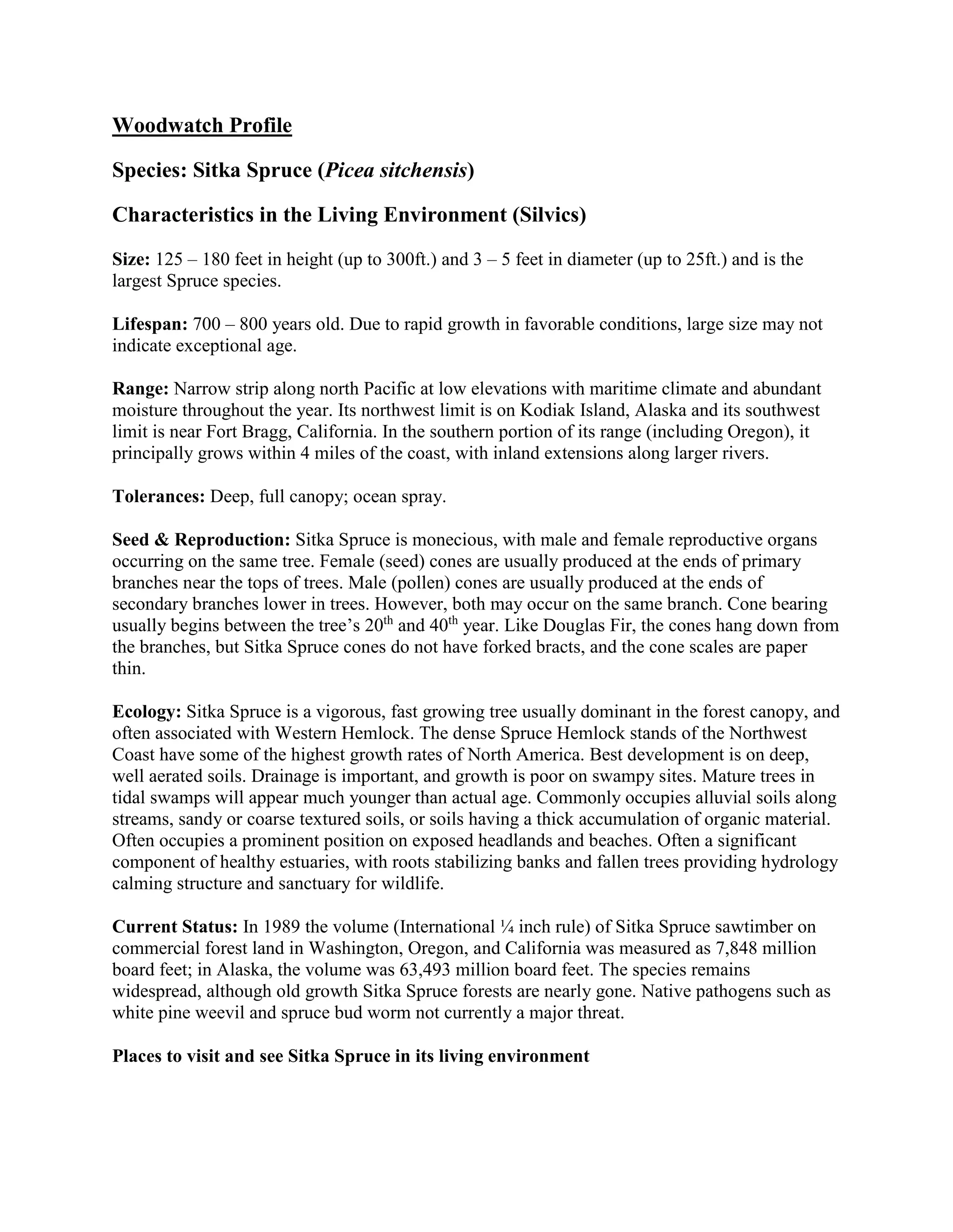 Sitka Spruce | PDF
