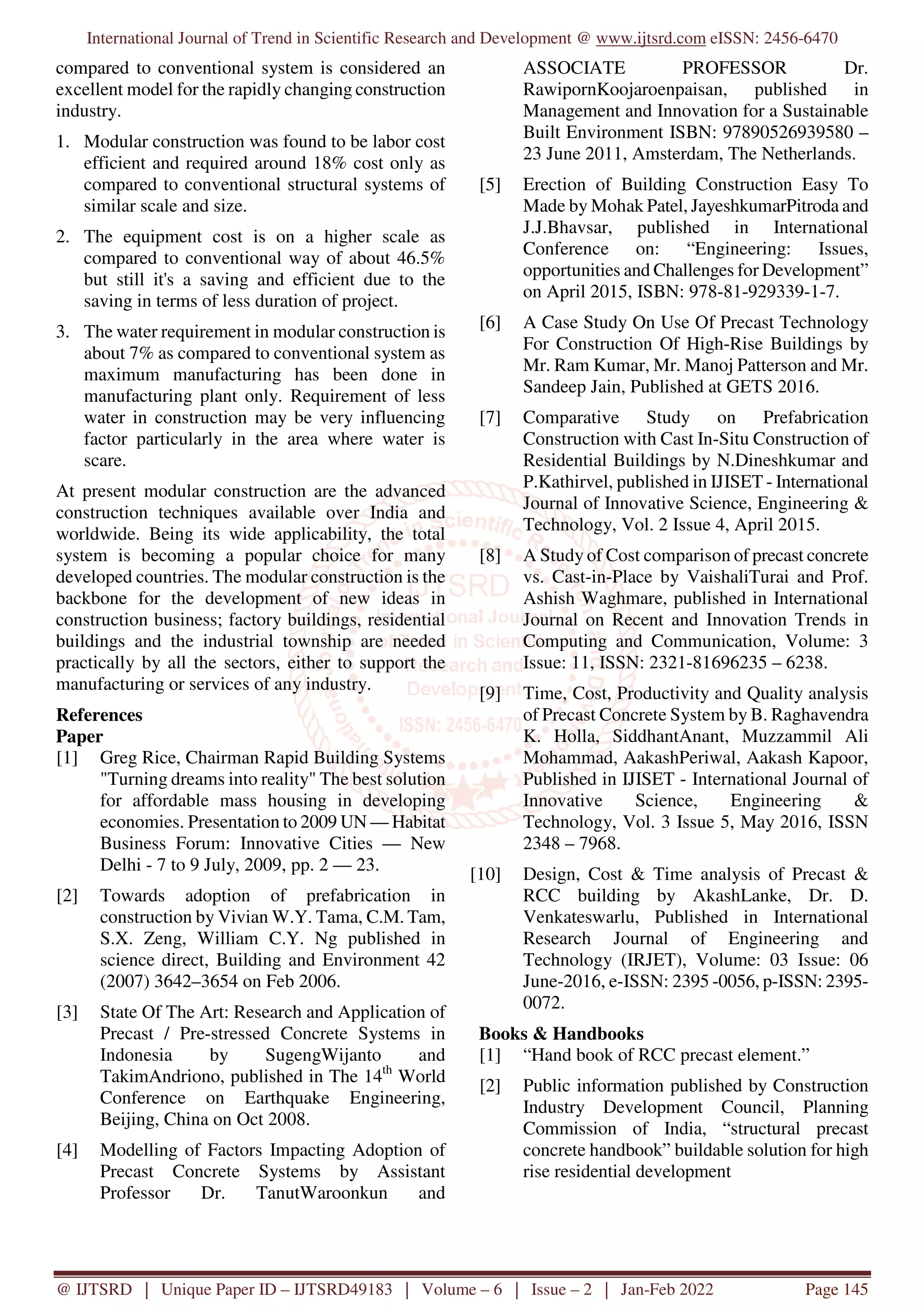 Analytical Comparison between Conventional Construction Technique and ...