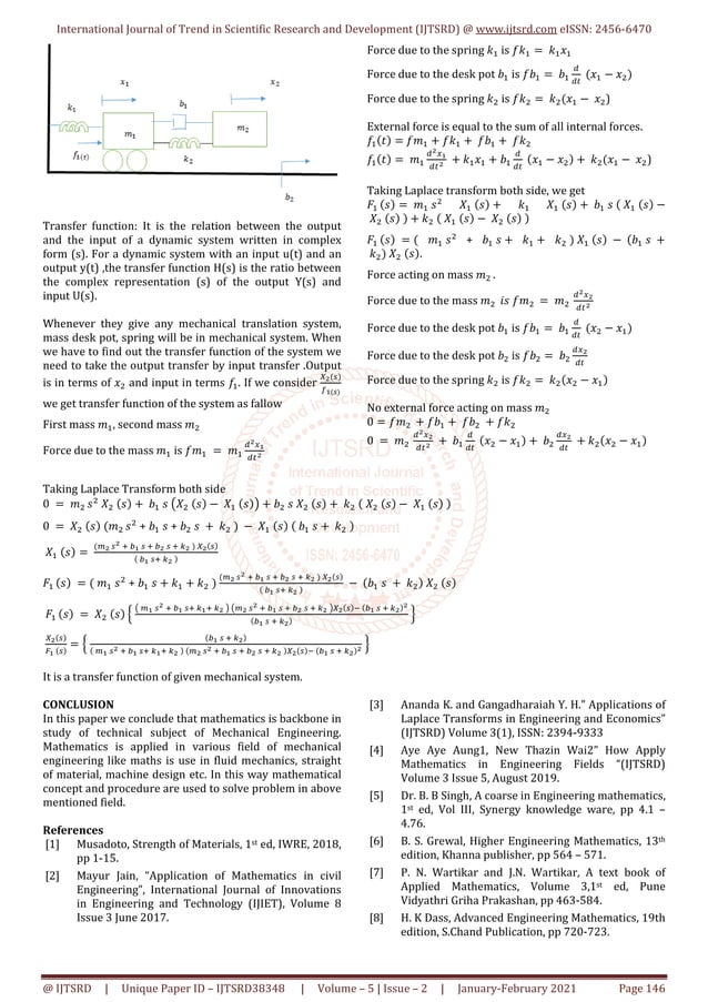 Application of Mathematics in Mechanical Engineering | PDF