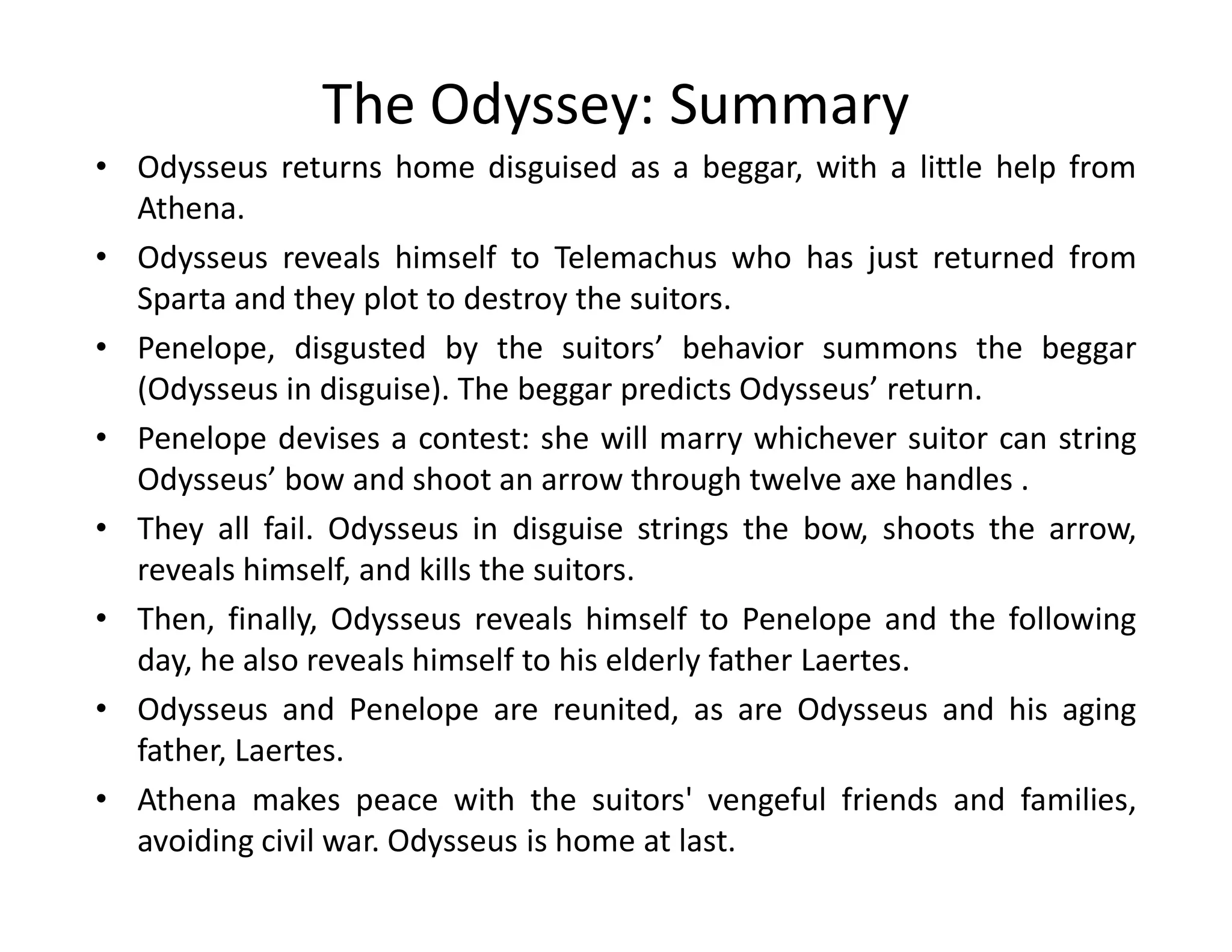 Homer's The Odyssey-Part-1 | PDF