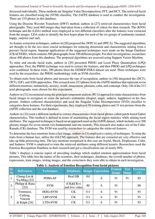 A Study on Face Expression Observation Systems | PDF