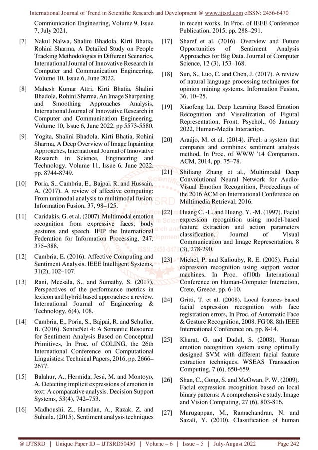 A Study on Face Expression Observation Systems | PDF