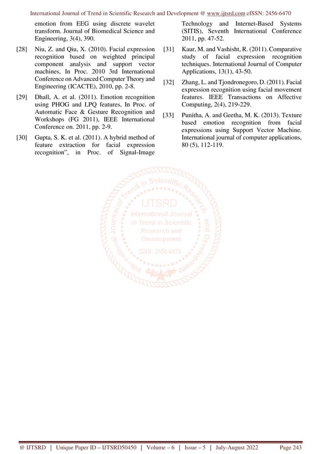 A Study on Face Expression Observation Systems | PDF