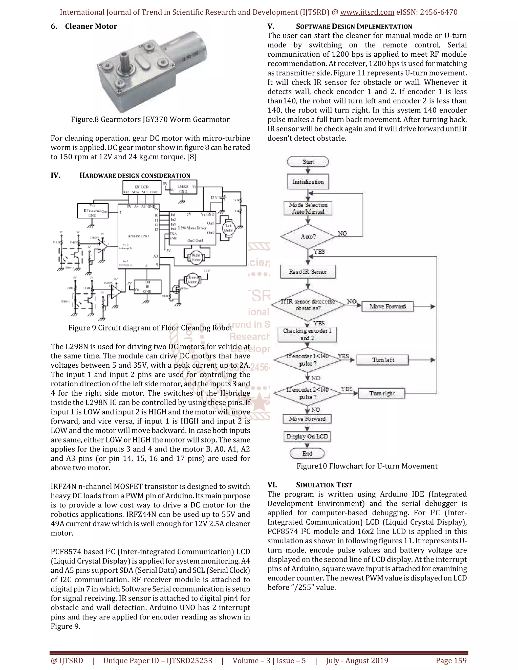 Automatic Floor Cleaning Robot using Encoder | PDF