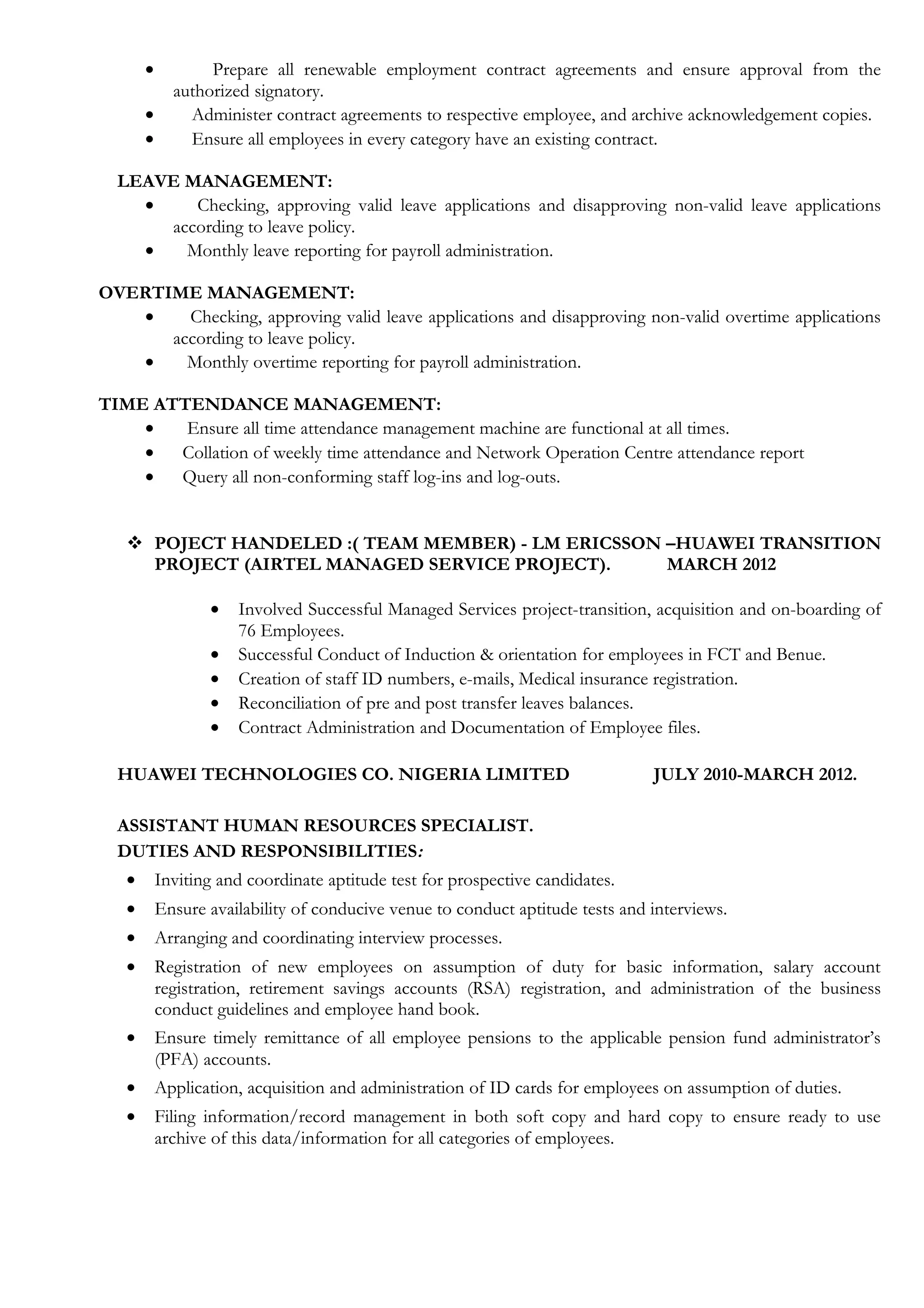 OLADELE BAKARE CV | DOC