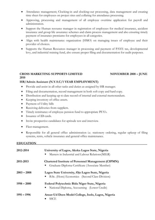 OLADELE BAKARE CV | PDF