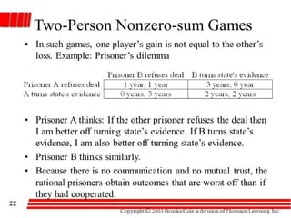 Game theory lecture slides - definition, classification | PPT