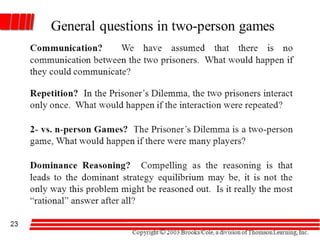 Game theory lecture slides - definition, classification | PPT