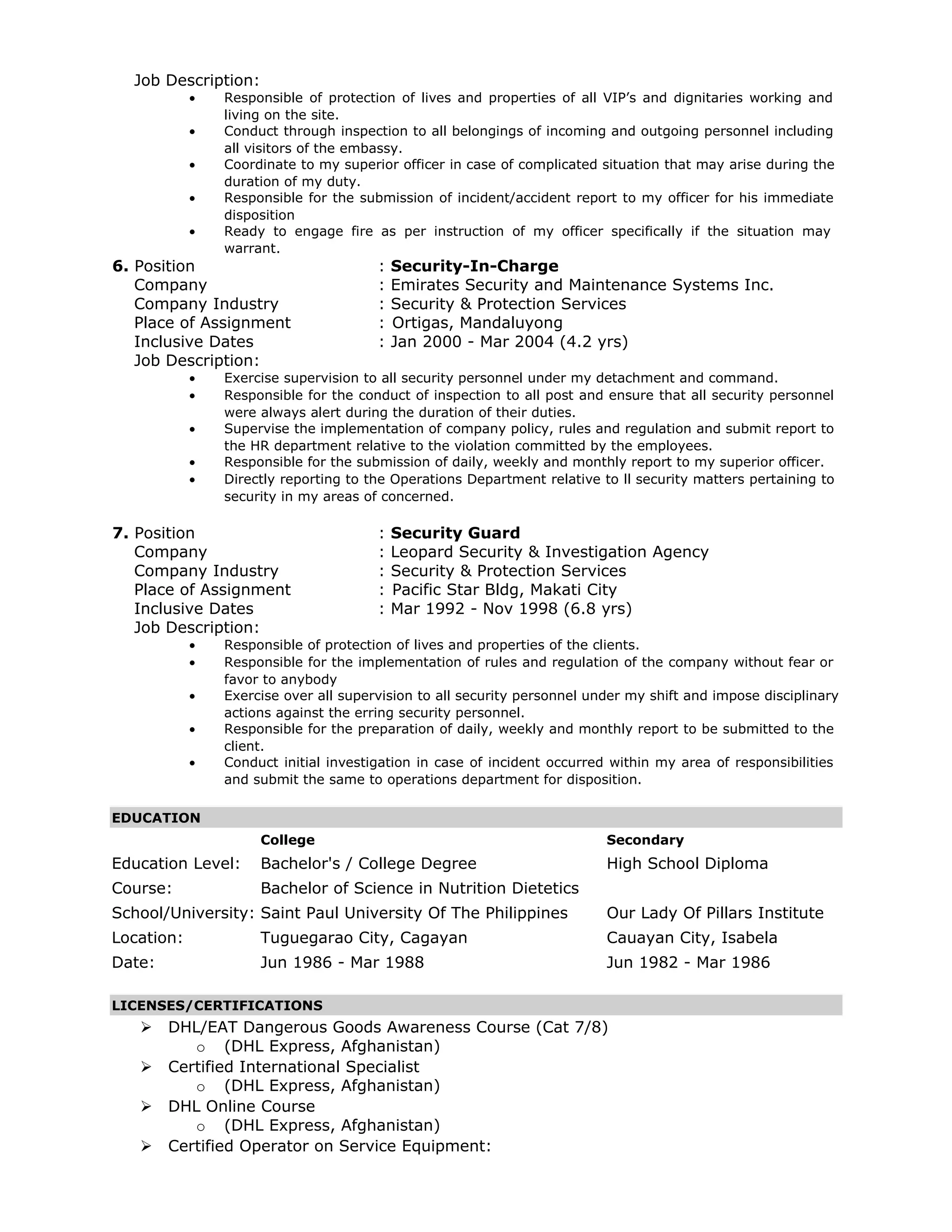 EMERSON_CUMLAT_CV_2016 | DOC | Logistics | Business