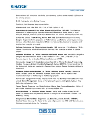 Resume Hatch Format Eduardo Olivares | PDF