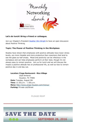 August 2016 Newsletter | PDF