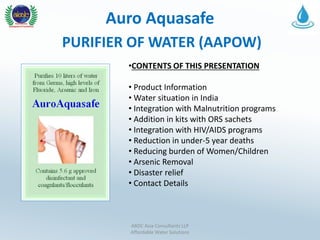 Auro Aquasafe POW - FINAL (2) | PPTX | Digestive Disorders | Diseases and Conditions