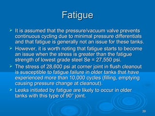 API 12F Shop Welded Tank Pressure Analysis | PPT