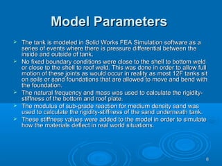 API 12F Shop Welded Tank Pressure Analysis | PPT