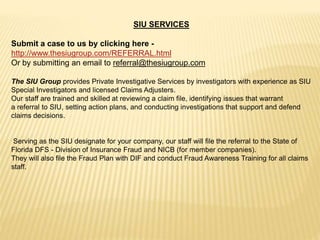 The SIU Group Brief PPP | PPTX | Business | Business and Finance