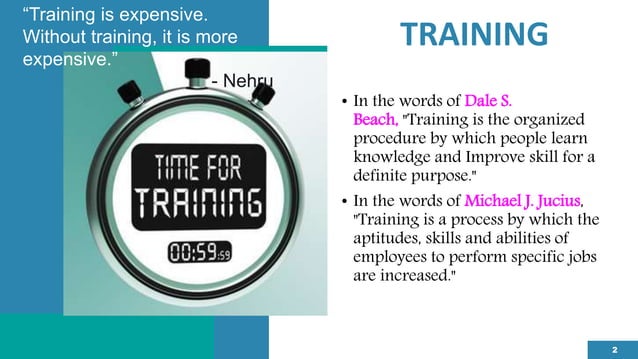 Training vs. Development | PPTX