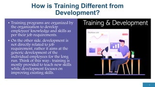 Training vs. Development | PPTX