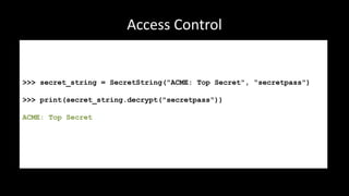 Python: Access Control | PPT