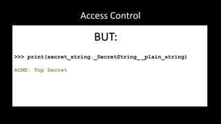 Python: Access Control | PPT