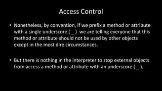 Python: Access Control | PPT