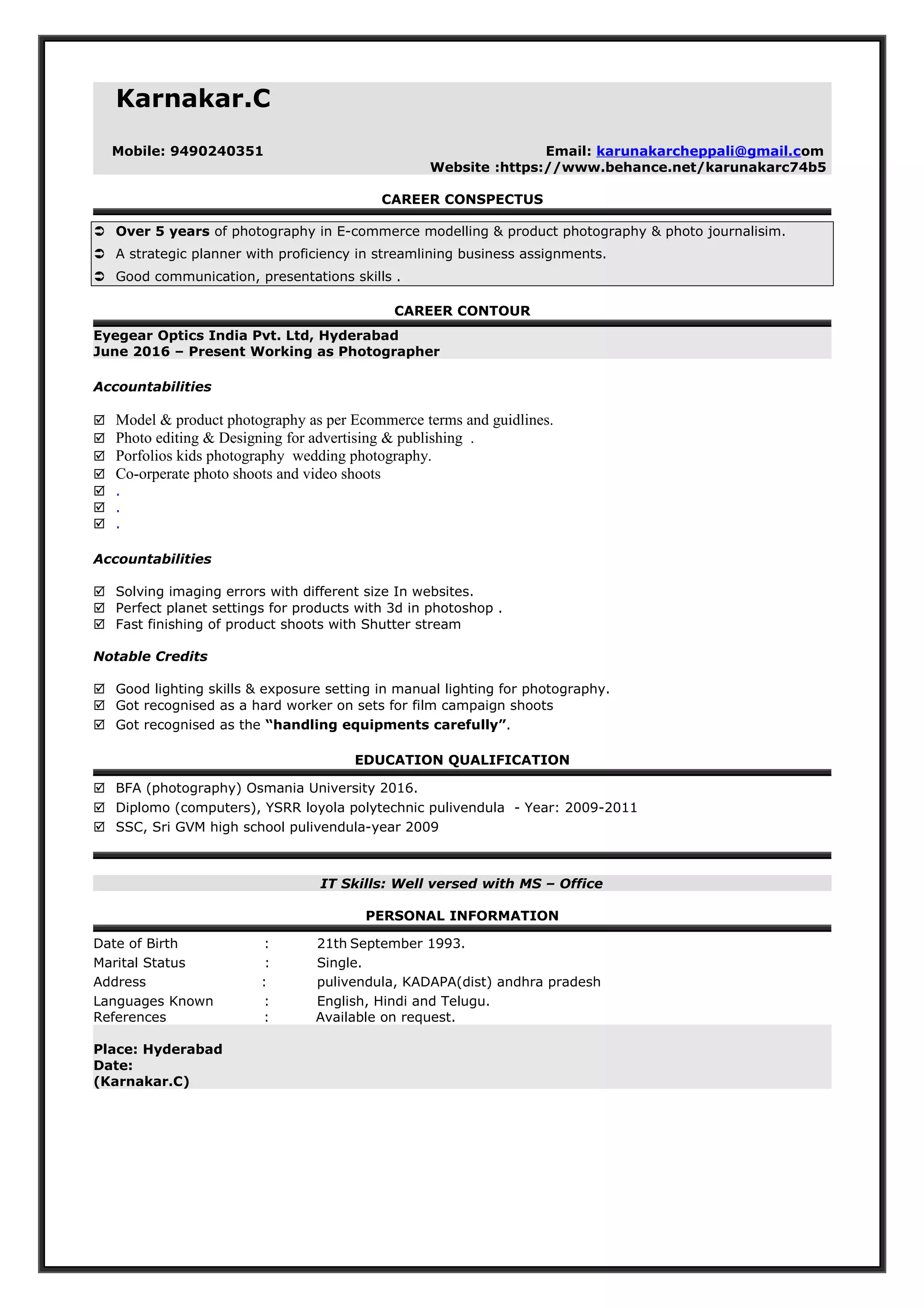 CK resume | PDF