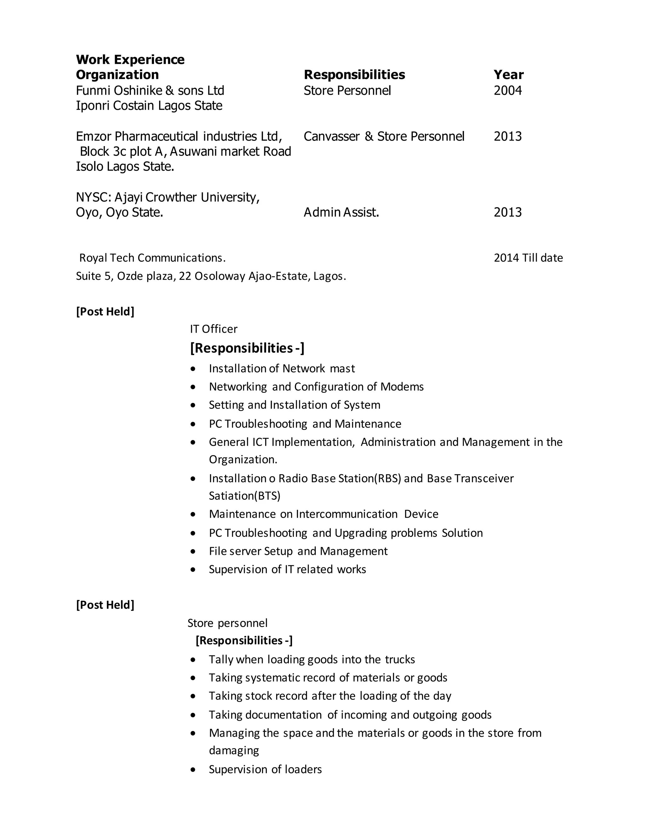 CV UBANI CHUKWUDI E(3)(1)-2 | PDF