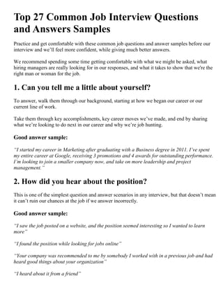 27 Common Job Questions and Answer-1.pdf