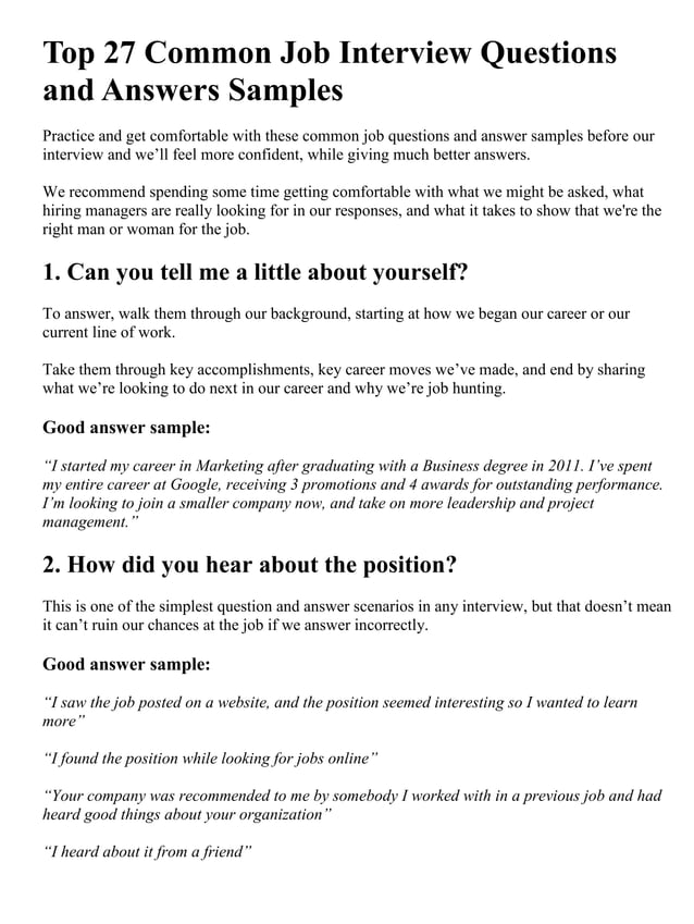 27 Common Job Questions and Answer-1.pdf