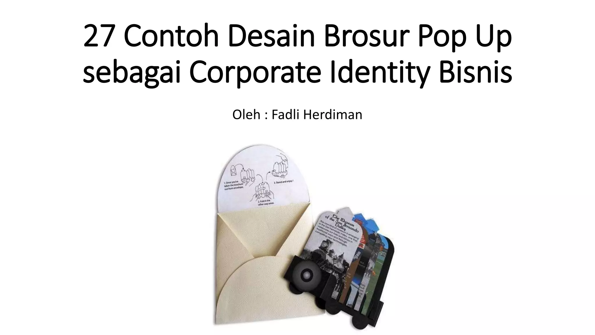 27 contoh desain brosur pop up sebagai corporate | PPTX