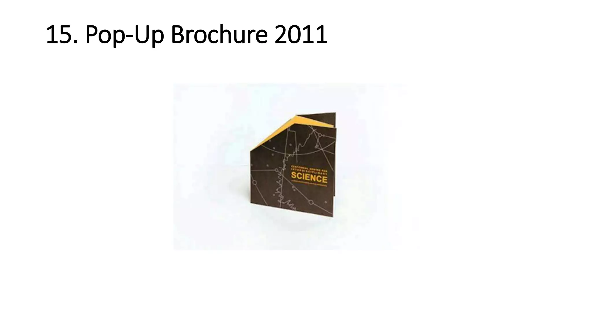 27 contoh desain brosur pop up sebagai corporate | PPTX