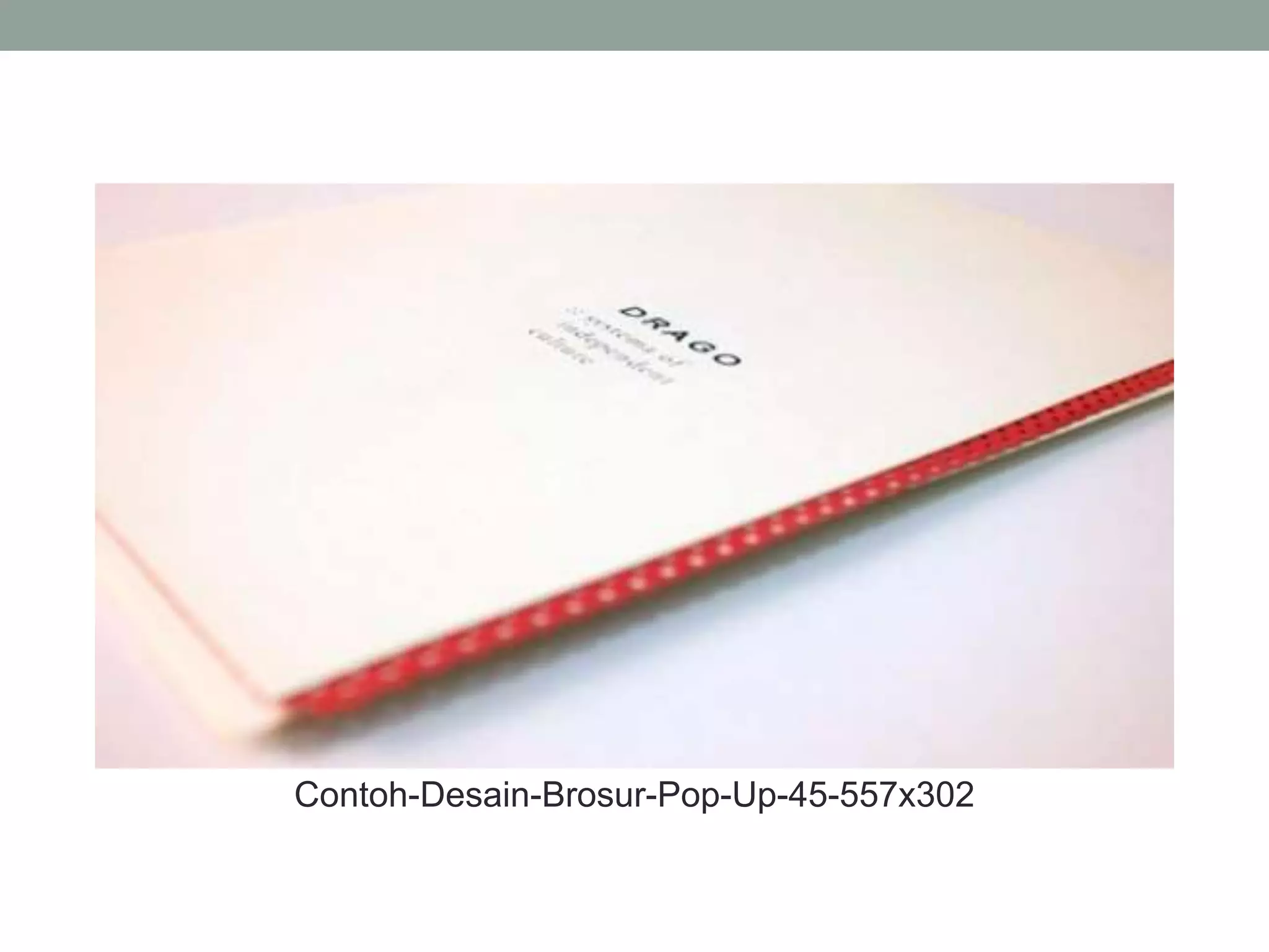 27 contoh desain brosur pop up sebagai corporate identity bisnis | PPTX